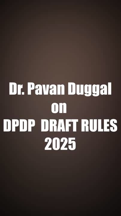 Dr Pavan Duggal On Linkedin Dpdp2025 Dataprotection Cyberlaw