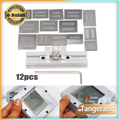 Jual 13pcsset Bga Reballing Station Rework Reballing Station Mini Direct Heat Reball Untuk Ddr1