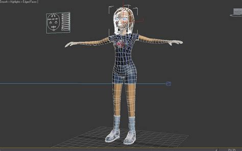 卡通女孩 3d模型 39 Max Free3d