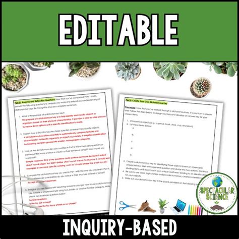 Dichotomous Key Candy Classification Lab Spectacular Science
