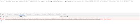 core webapi angular 9 throw error missing required parameter on requesting token