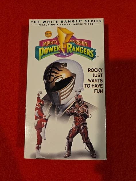 Mighty Morphin Power Rangers Vhs 1995 White Ranger Goldars Vice Versa