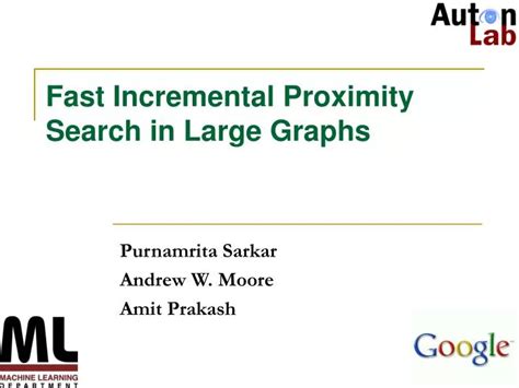 Ppt Fast Incremental Proximity Search In Large Graphs Powerpoint Presentation Id738511