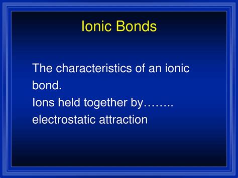 PPT MYP Chemistry Ionic Bonding And Ionic Compounds PowerPoint Presentation ID