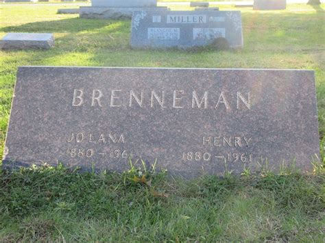 Jo Lana Belle Cate Brenneman 1880 1961 Find A Grave äreminne