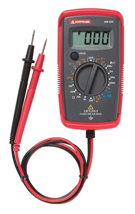 Amprobe Avg Cat Ii 250v Digital Multimeter 52jj16am 420wwg