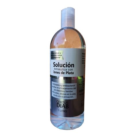 Solución Antiséptica Con Iones De Plata 1 Litro