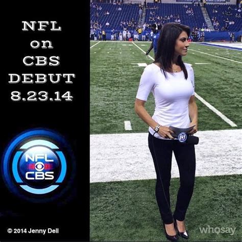 Biquini Jenny Dell Cbs Reporter Jenny Dell Turns Heads With Blue