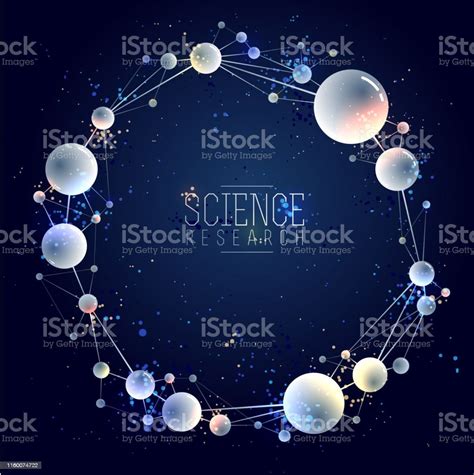 벡터 분자 과학 화학 및 물리학 테마 벡터 추상 배경 마이크로 및 나노 과학 및 기술 테마 원자 및 현미경 입자 신경세포에 대한 스톡 벡터 아트 및 기타 이미지 Istock