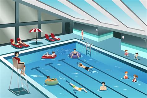 People Going Swimming Stock Vector Illustration Of Smile 60390711