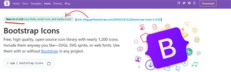 The News Headline On The Site Does Not Lead To The Latest Release · Issue 595 · Twbs Icons · Github