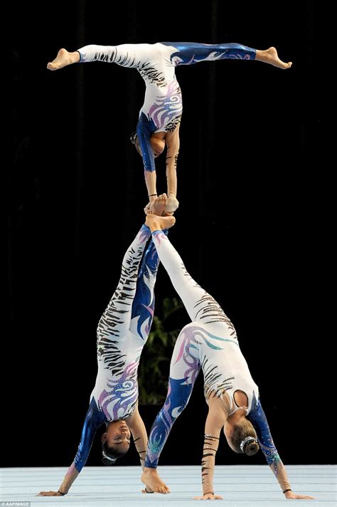 Gymnasts Show Off Strength And Flexibility In Australia Daily Mail Online