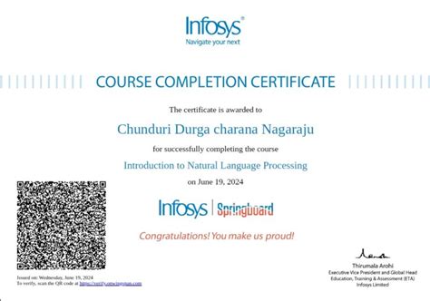 Graduated With Nlp Certificate Durga Charana Nagaraju Posted On The