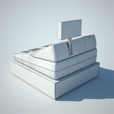 금전 등록기 3d 모델 25 Ma Free3d