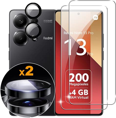 Amazon Com Suttkue For Xiaomi Redmi Note 13 Pro 4G Screen Protector With Camera Lens Protector