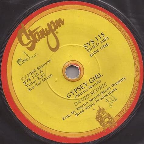 David Scobie Gypsey Girl Lyrics And Tracklist Genius