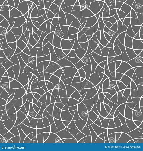 Vector Seamless Texture With Arc Intersecting Lines