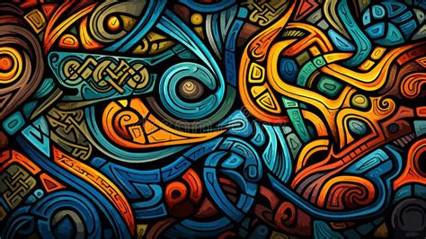 Abstract Beautiful Colored Celtic Vector Patterns Seamless Celtic Knot Pattern Background