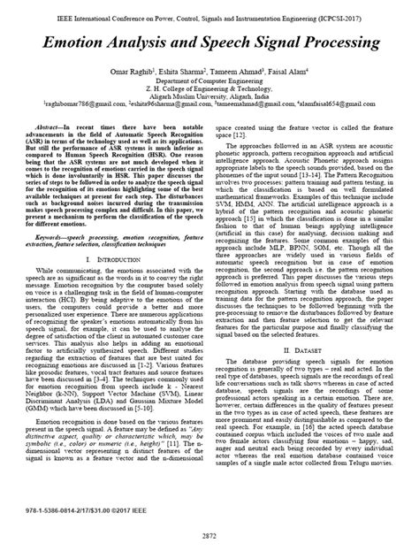 Speech Processing Papers Pdf Speech Recognition Spectral Density
