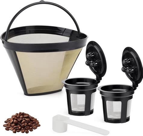 Filtro para Cafetera reutilizable para cafetera Ninja Double Shot, 4 ...