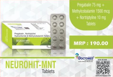 Pregabalin Nortriptyline Mecobalamin Tablets At ₹ 230 Box Panchkula Id 2853587394162