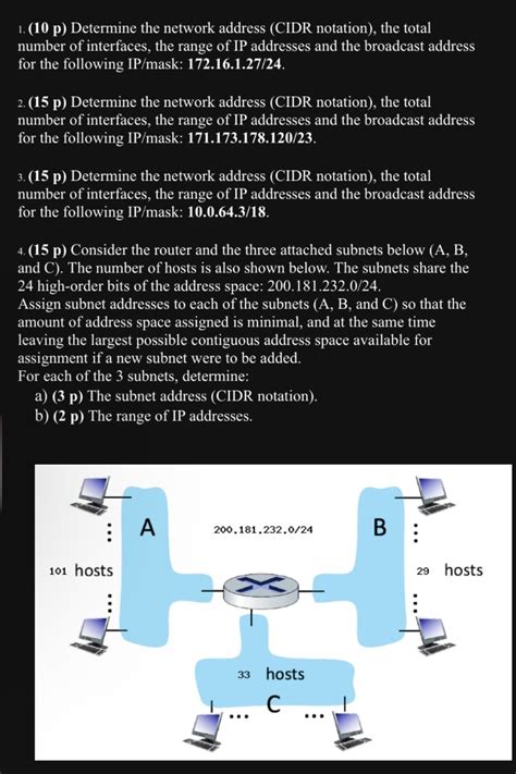 Solved 10 ﻿p ﻿determine The Network Address Cidr