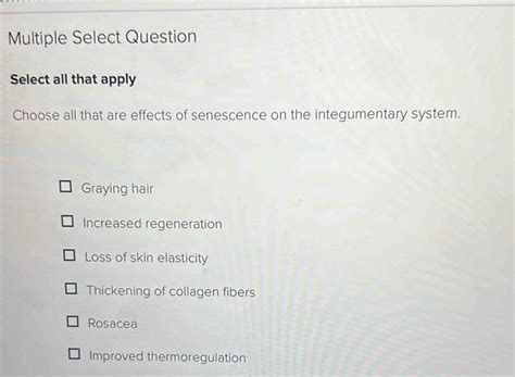 Solved Multiple Select Question Select All That Apply Choose All That