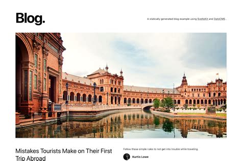 Sveltekit Template Blog Start A Svelte Blog In Minutes