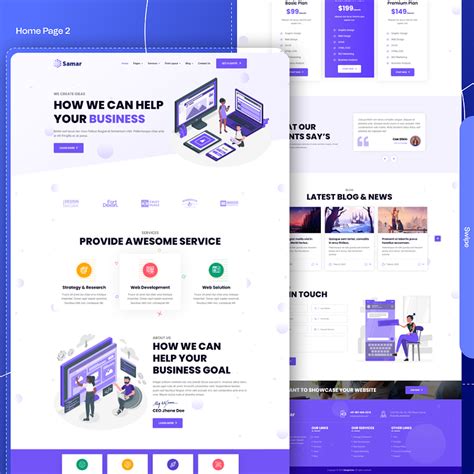 Samar Creative Agency Vuejs Template By Rahul Dev Sharma On Dribbble