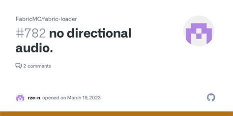 no directional audio · issue 782 · fabricmc fabric loader · github