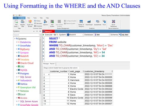 formatting dates on amazon redshift 3000 examples software