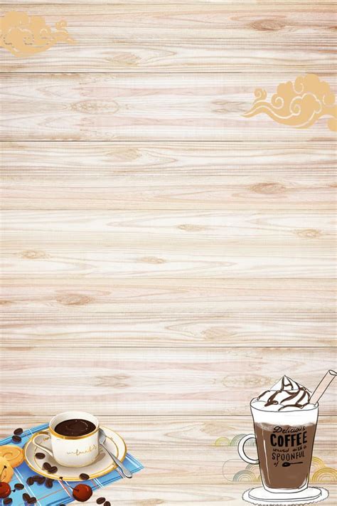 Vintage Coffee Tea Poster Drink Price List Milk Tea ภาพวอลล์เปเปอร์
