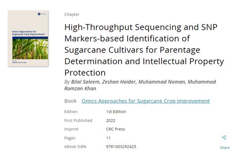 Pdf High Throughput Sequencing And Snp Markers Based Identification