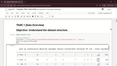 Adarsh Chaubey On Linkedin Cognifyz Cognifyztech Cognifyztechnologies Dataanalysis Python…
