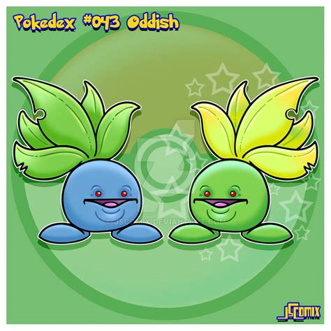 Pokedex 043 Oddish By Jscomix On Deviantart