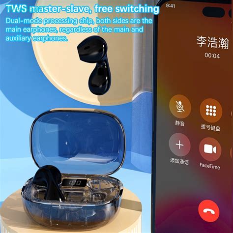 【weijiaott】หูฟังสเตอริโอไร้สาย Ows Tws 53 Hifi พร้อมเคสชาร์จ หน้าจอดิจิทัล【ao】 Shopee Thailand