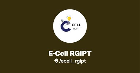 E Cell Rgipt Twitter Instagram Facebook Linktree