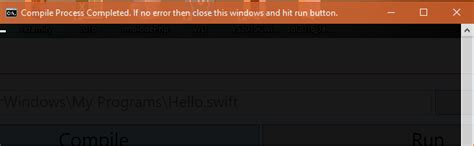 Hodentekhelp How Do You Compile And Run Swift Programs On Windows 10
