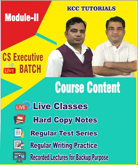 Best Cs Executive Live Online Classes And Video Lectures In India Kcc