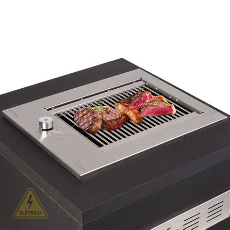 Churrasqueira Grill Elétrica De Embutir Cooktop Diamond Premium Titan