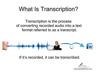 Creative Transcription Done Right PPT