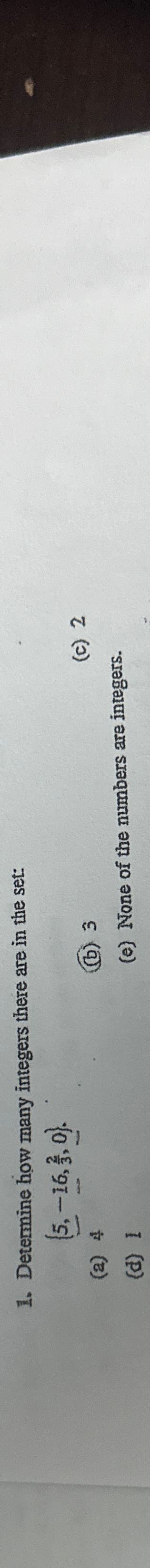 Solved Determine How Many Integers There Are In The