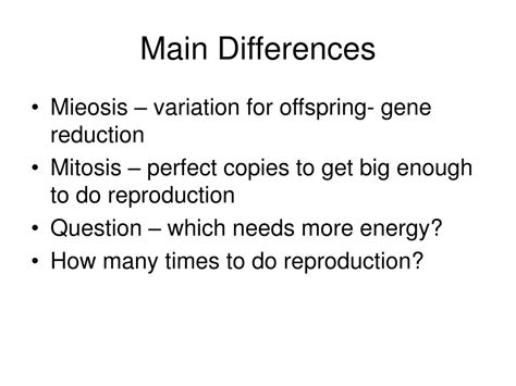 PPT Mitosis Vs Meiosis No Sex Vs Sex PowerPoint Presentation Free Download ID