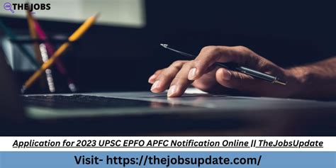 PPT Application For UPSC EPFO APFC Notification Online TheJobsUpdate PowerPoint