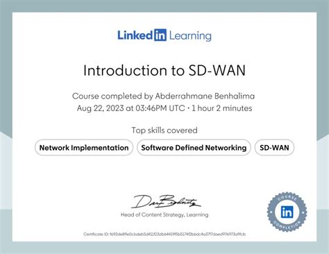 Abderrahmane Benhalima On Linkedin Certificate Of Completion