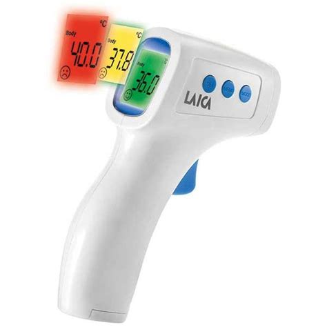 Termometru Digital De Frunte Cu Infrarosu Laica Th1003 Alb Albastru