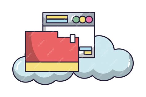 Tecnología De Computación De Dibujos Animados Vector Premium