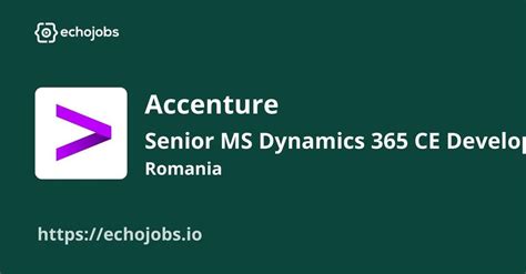 Hiring Senior Ms Dynamics 365 Ce Developer Bucharest Romania Romania Typescript C Net Sql