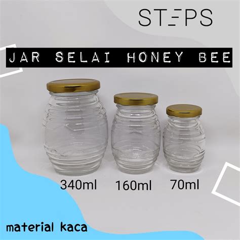 Jual Botol Kaca Bening Glass Jar Botol Toples Kacatoples Selai Jam Sambal Jar Madu Bulat