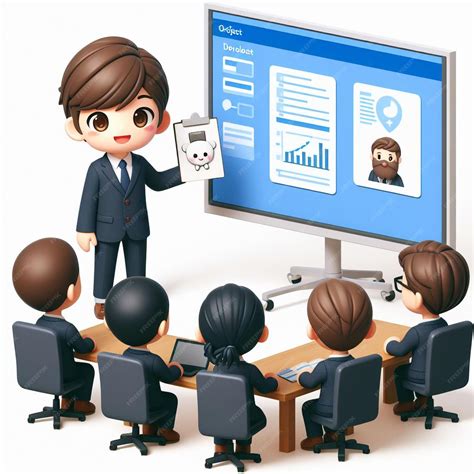 A Developer Coding On A Laptop While Sitting In A Coffee Shopmodern Minimal Chibi 3d Premium